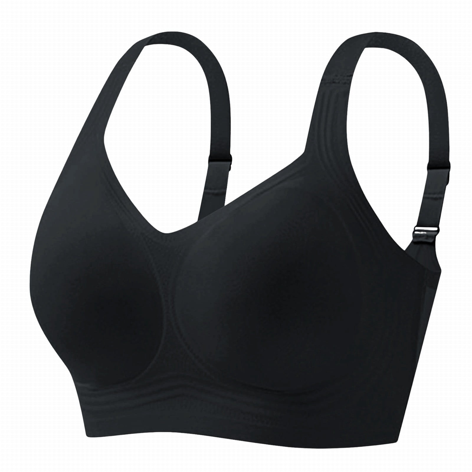 Bras for Women Padded Jelly Support Comfy Everyday Wireless Bralette ...