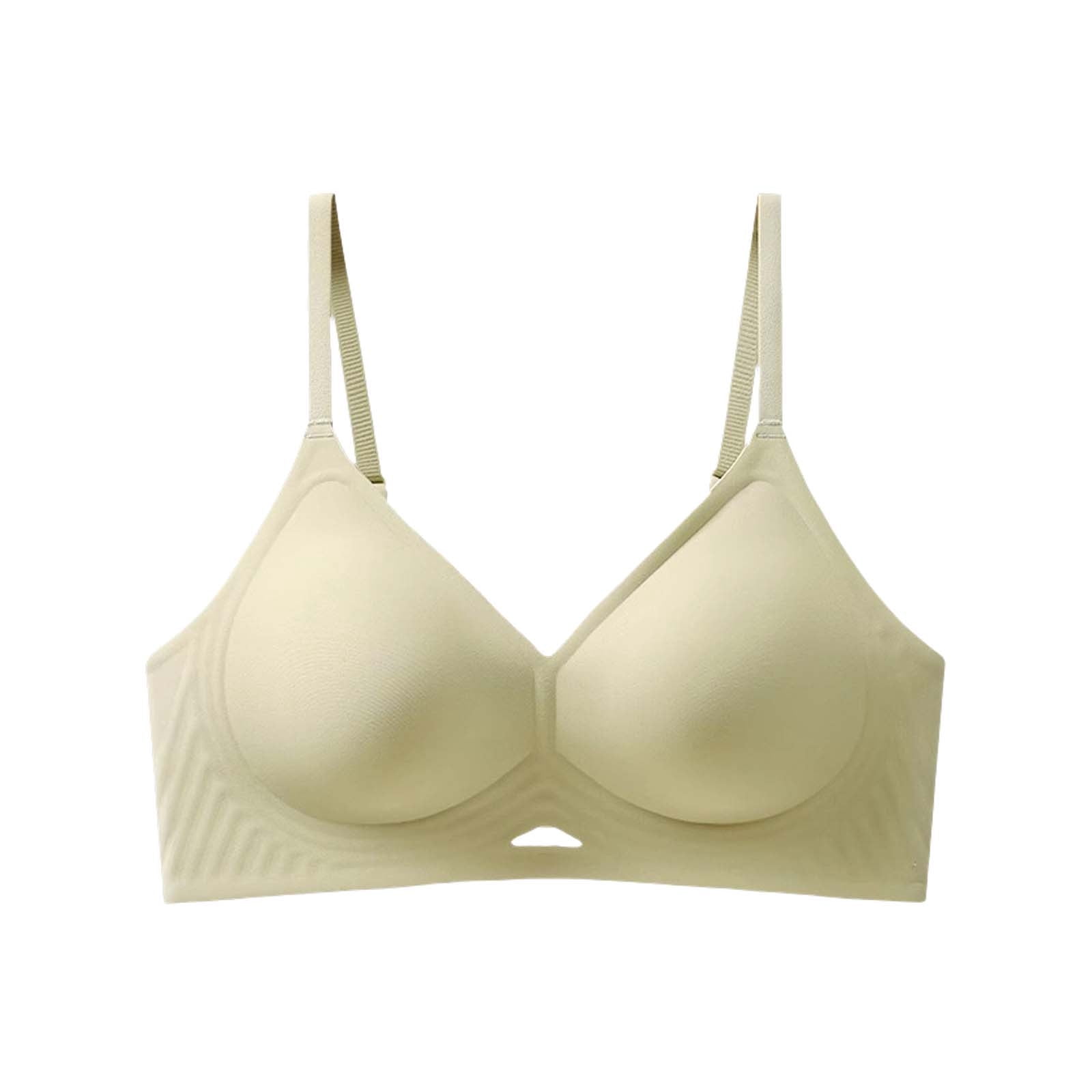 Bras for Women Plus Size Fashion Solid Color Lifting Gathering Folding ...