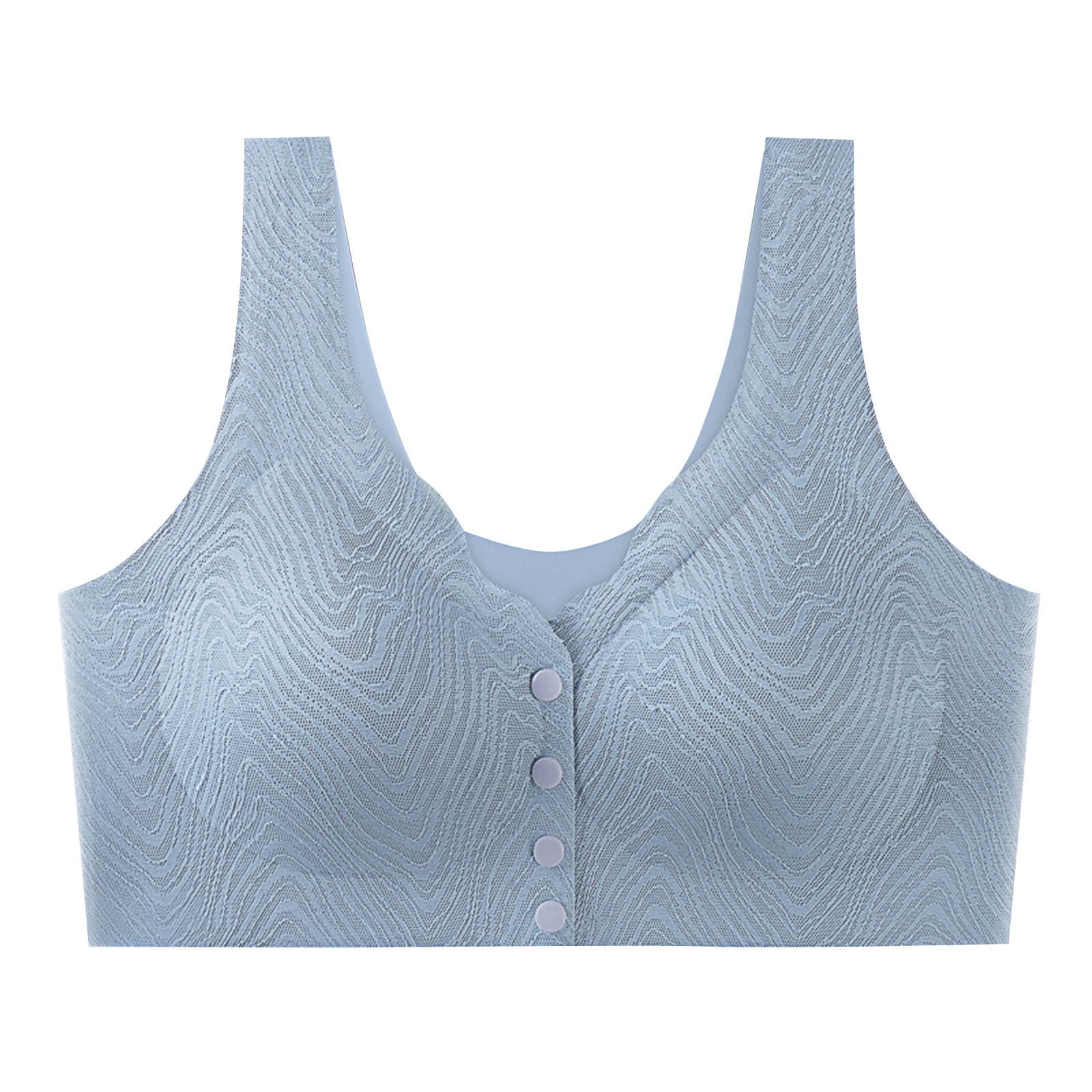Bras for Women Plus Size Lace Fashion Thin Style Ventilate Front Buckle ...
