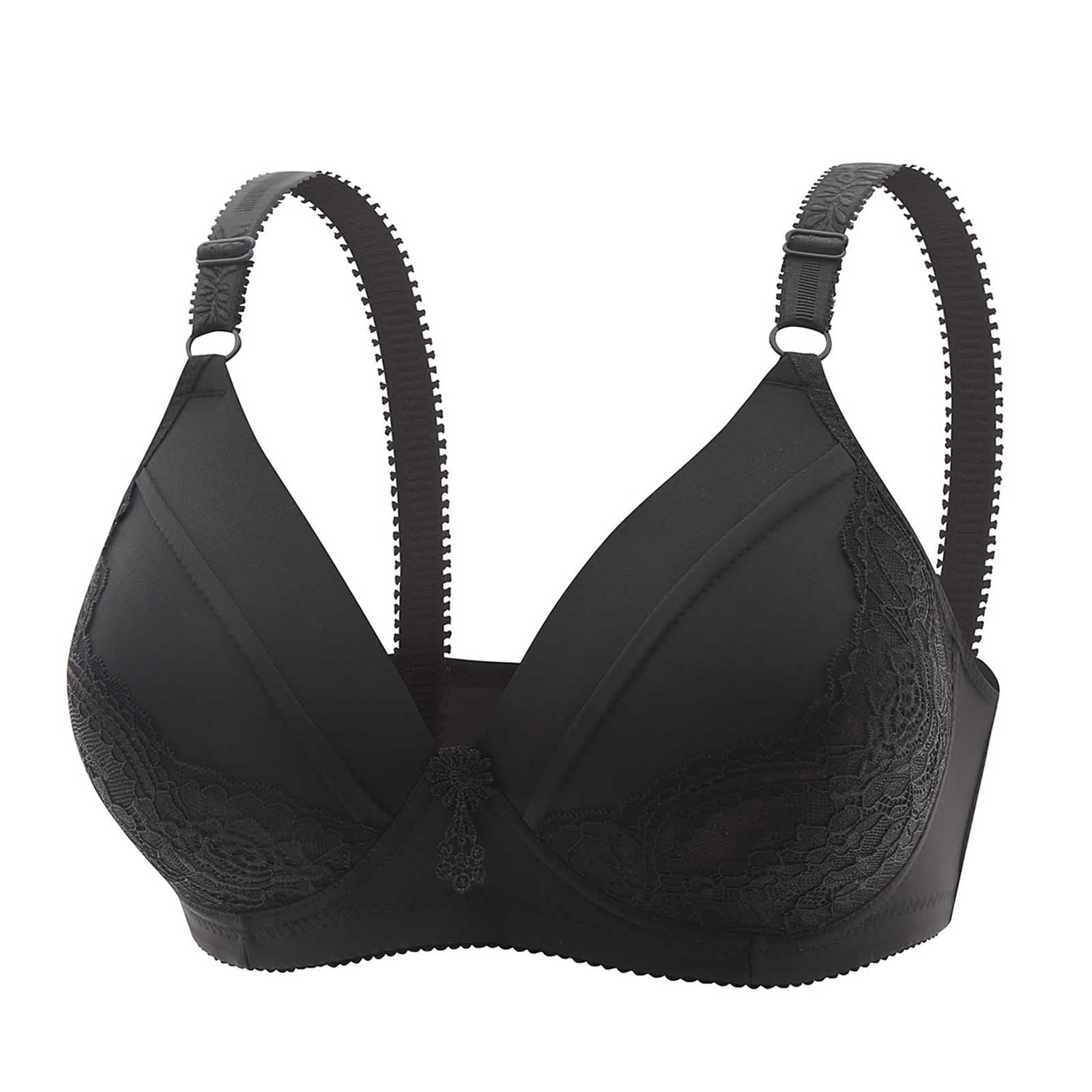 Bras for Women Plus Size Non Steel Ring Soft Breathable Cotton ...