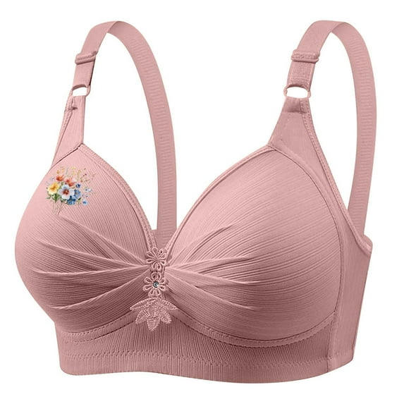 Bras for Women Plus Size Push Up Comfort Soft Bra Seamless Supportive ...