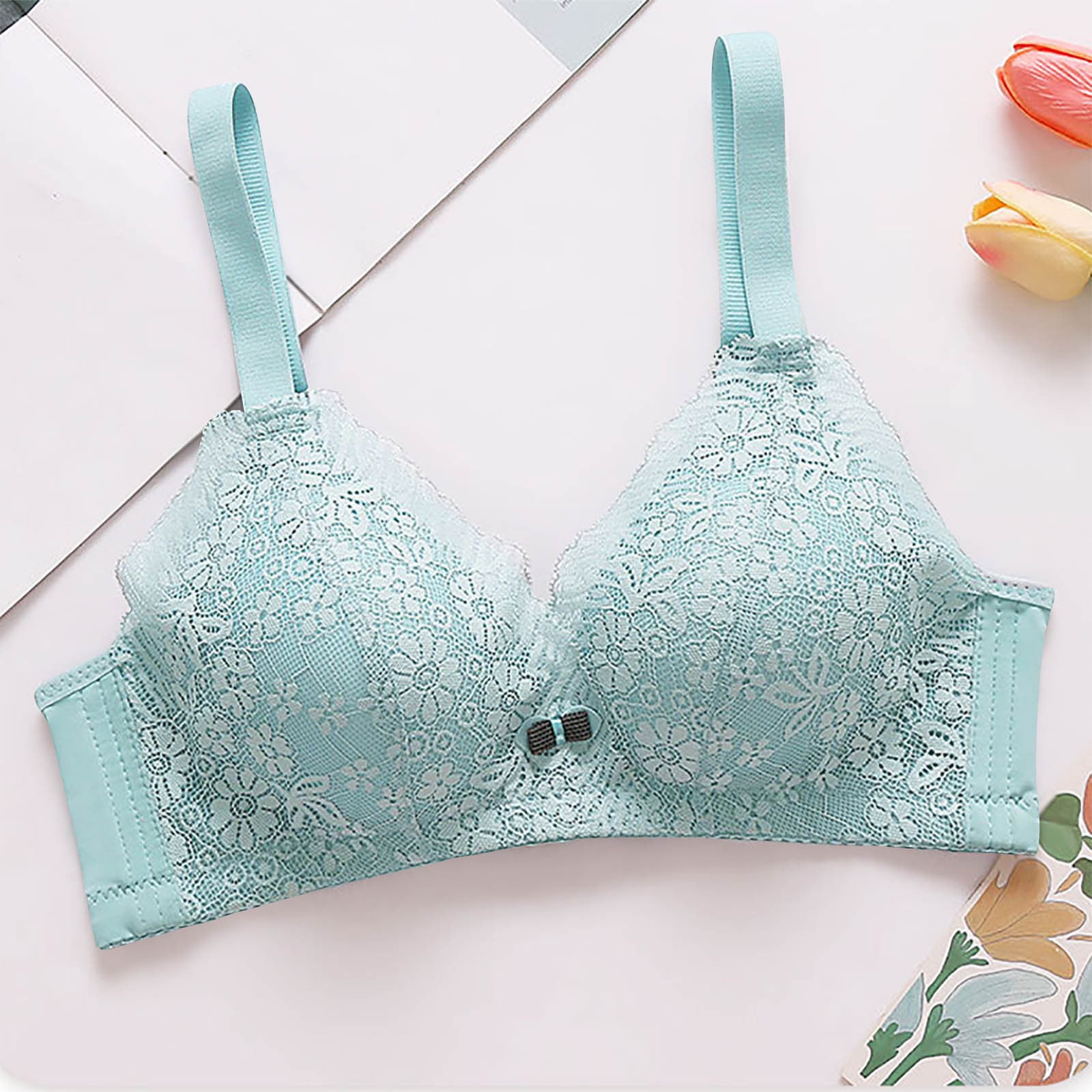 Bras for Women Plus Size, Xunlbb Woman's Embroidery Lace Thin Style ...