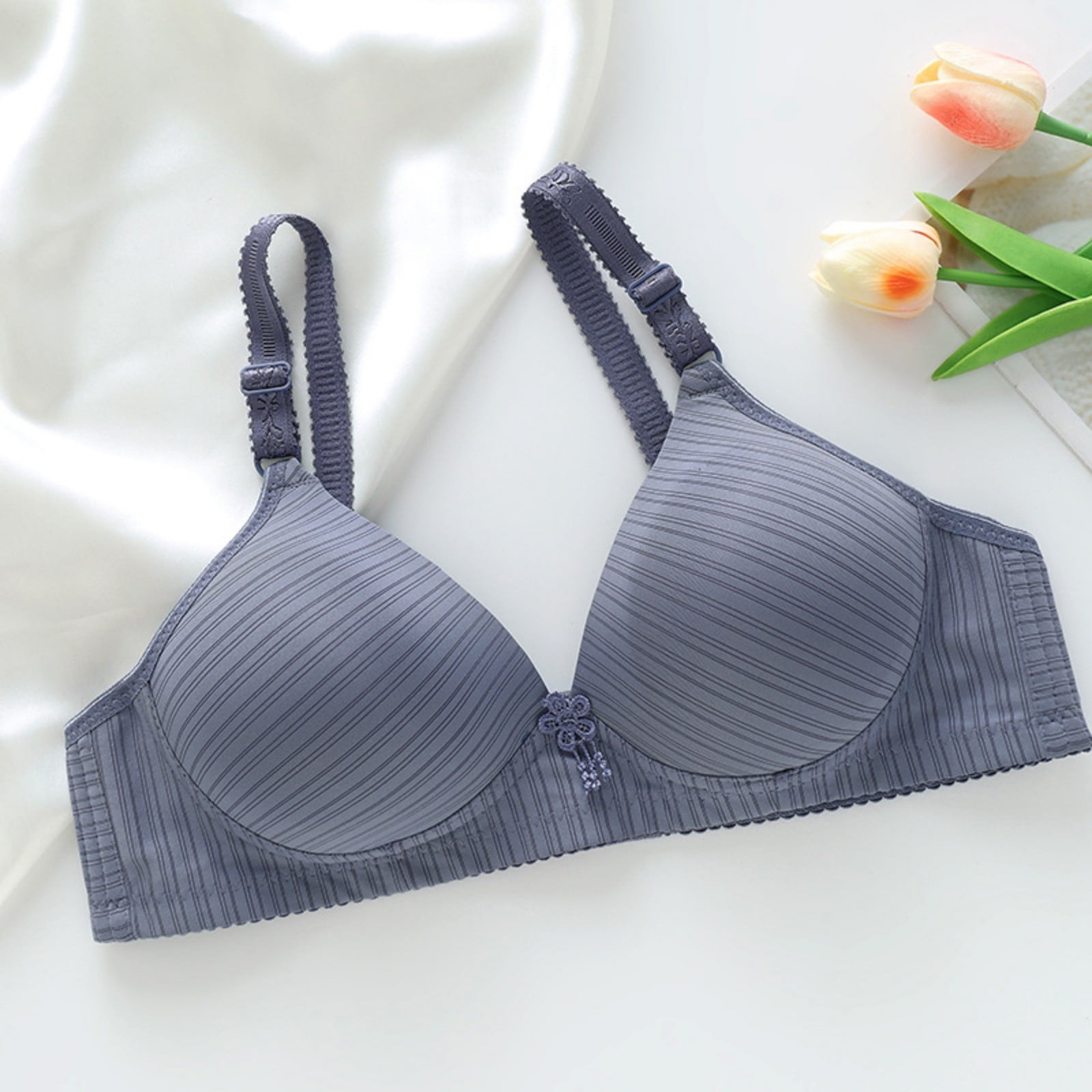 Bras for Women Plus Size, Xunlbb Women's Daily Adjustable Underwear ...