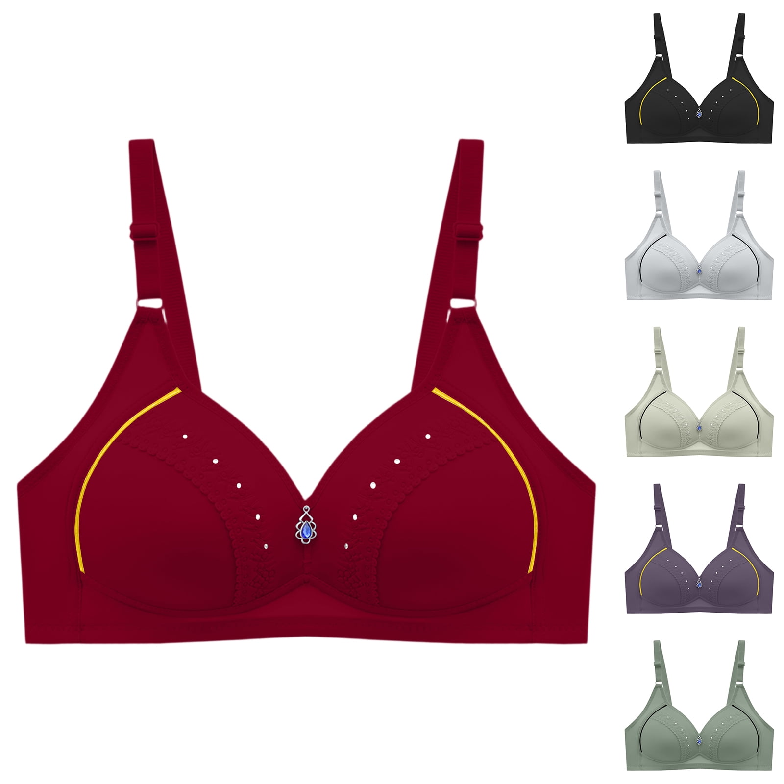 Bras for Women Push Up Bra Back Fat Smoothing Bra Comfort Lightly ...