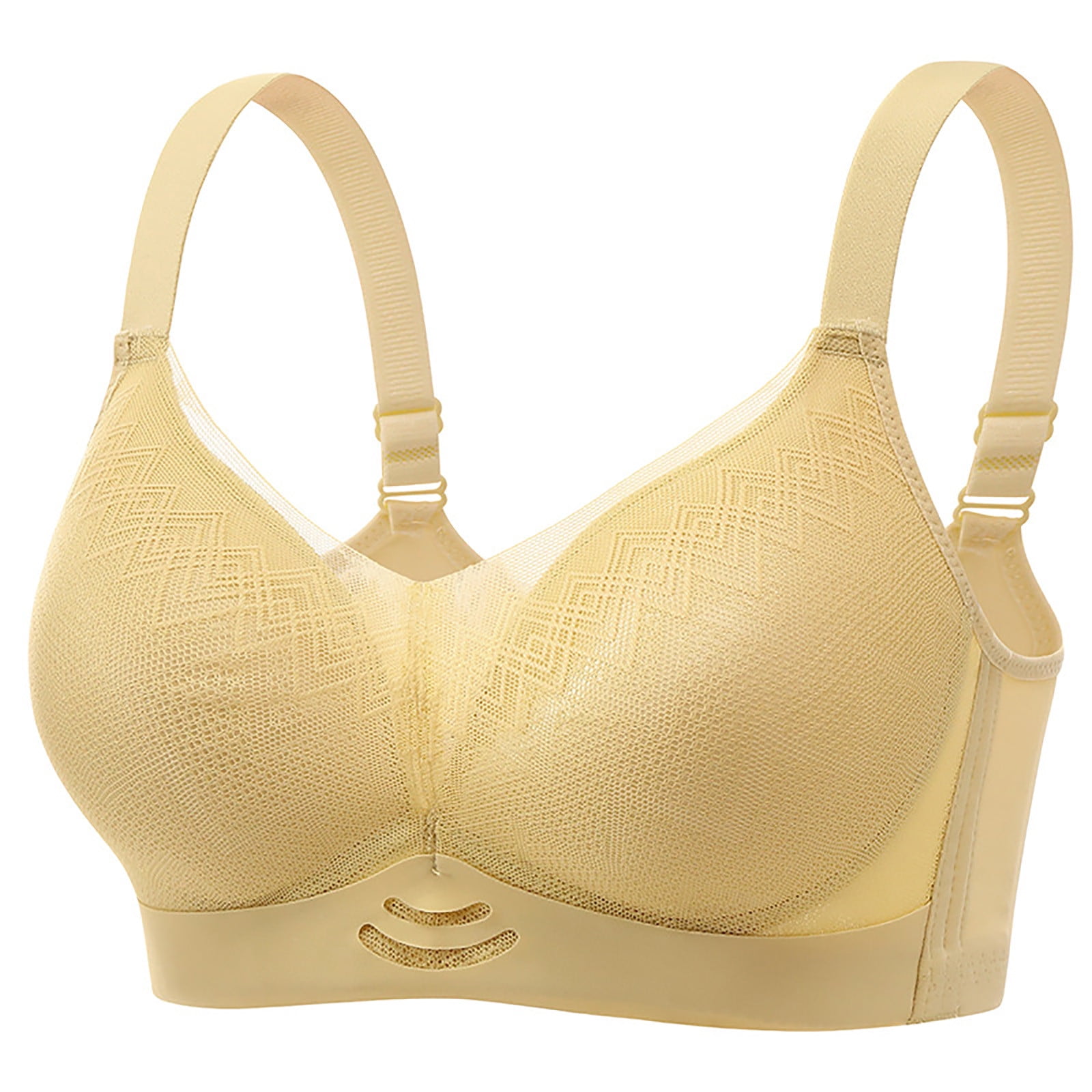 Bras for Women Push Up Full Coverage Adjustable Straps Bras Older Women ...