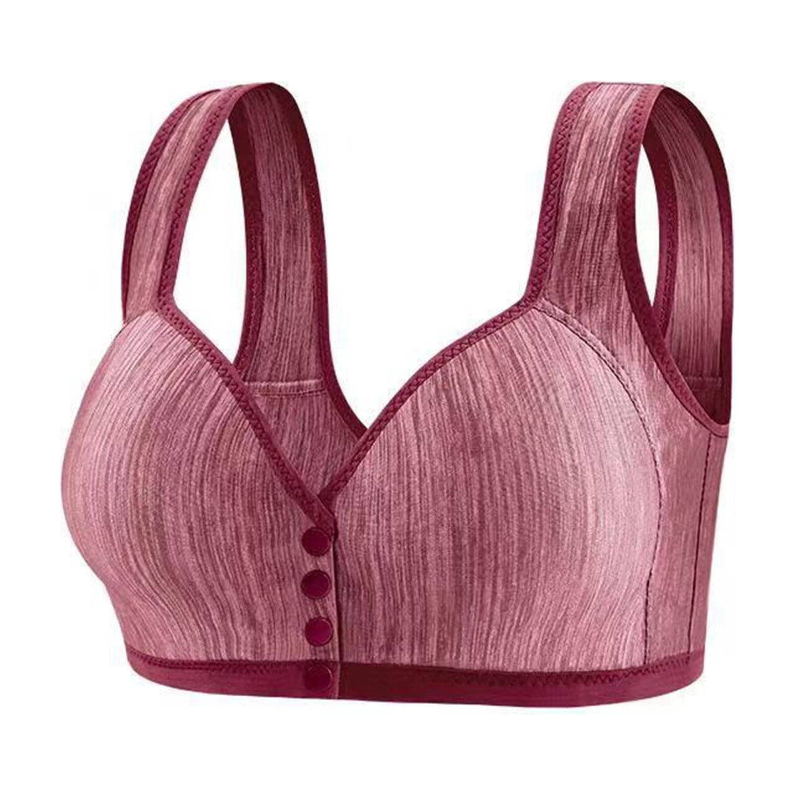 Bras for Women Red Polyester,Spandex Wireless Supportive Full Coverage ...