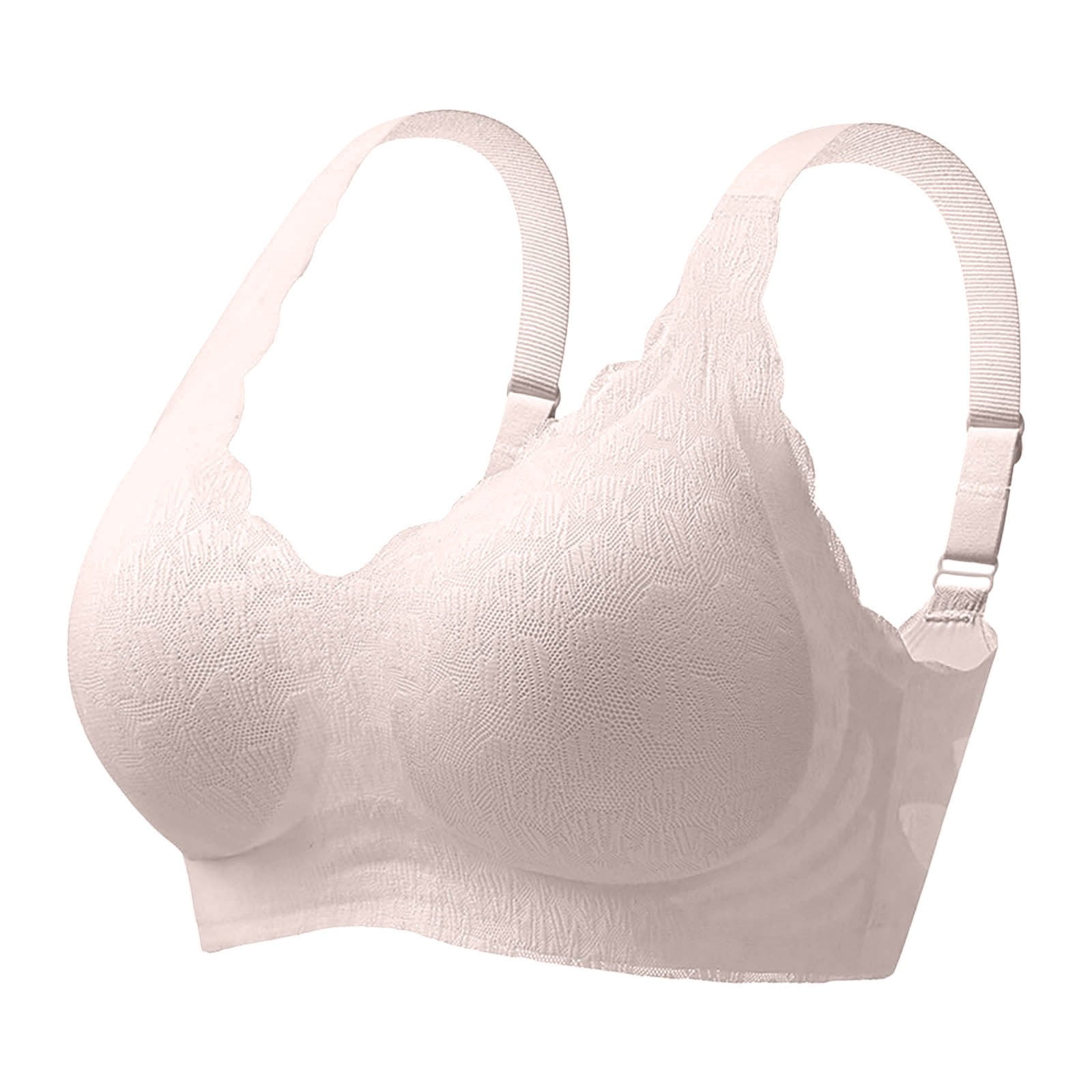 Bras for Women,Seamless Comfort Bra with Convertible Transparent Straps ...