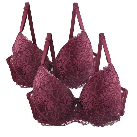 Bras for Women Seamless Comfortable with Scalloped Details and Shoulder ...