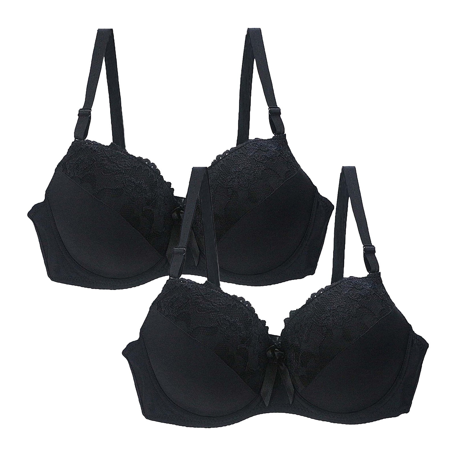 Bras for Women Seamless Comfortable with Scalloped Details and Shoulder ...
