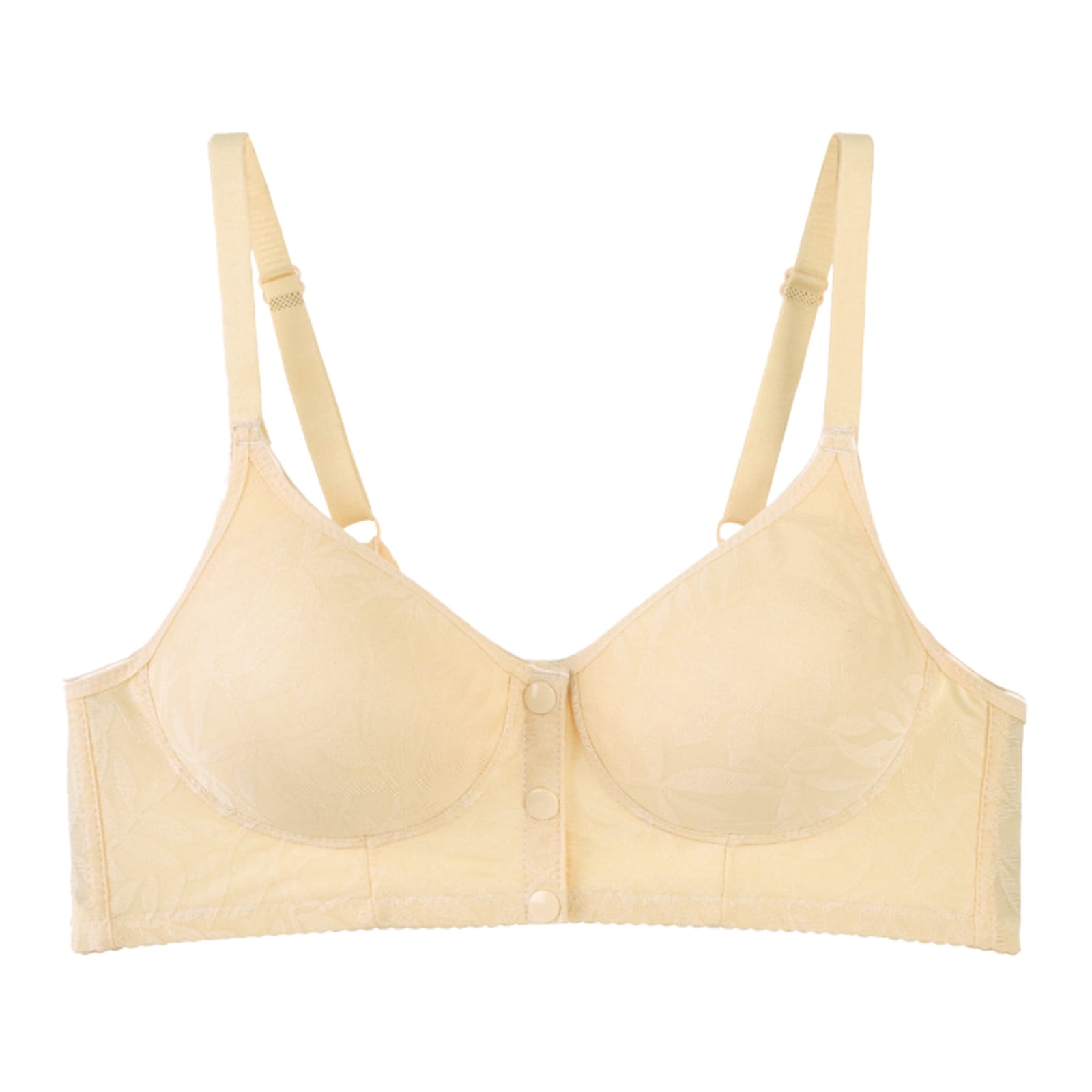 Bras for Women Sexy Front Button Shaping Cup Adjustable Shoulder Strap Large Size Underwire Bra ...