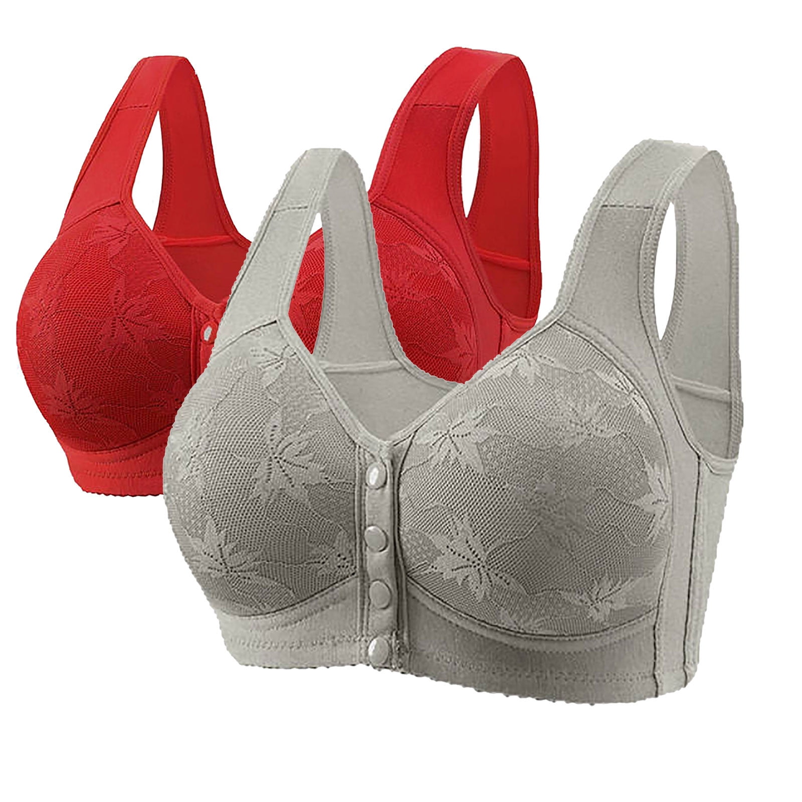 Bras for Women Sexy Non Magnetic and Non Steel Ring Gathered Bra with ...