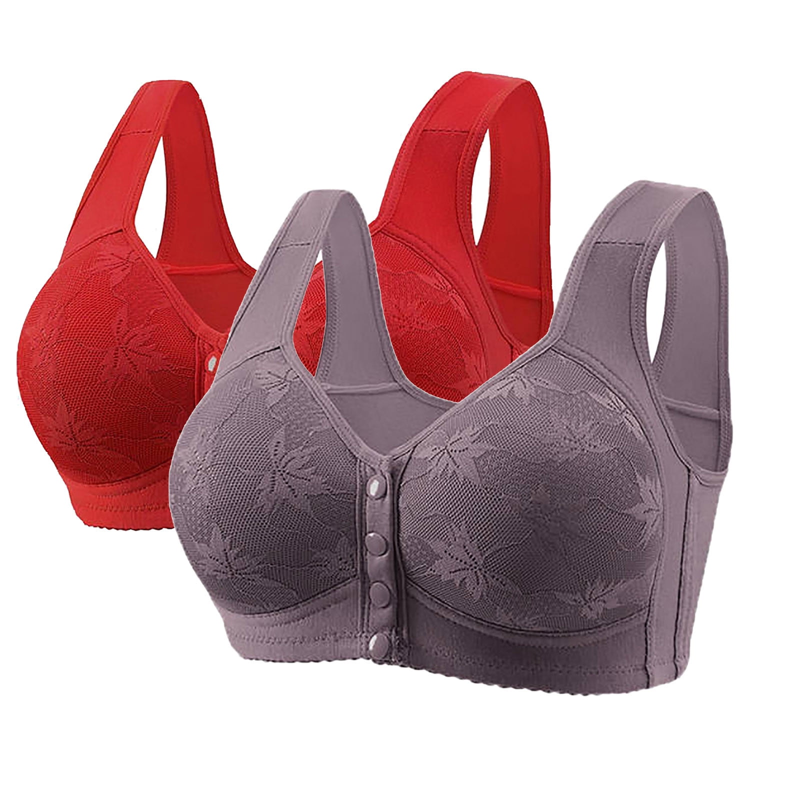 Bras for Women Sexy Non Magnetic and Non Steel Ring Gathered Bra with ...