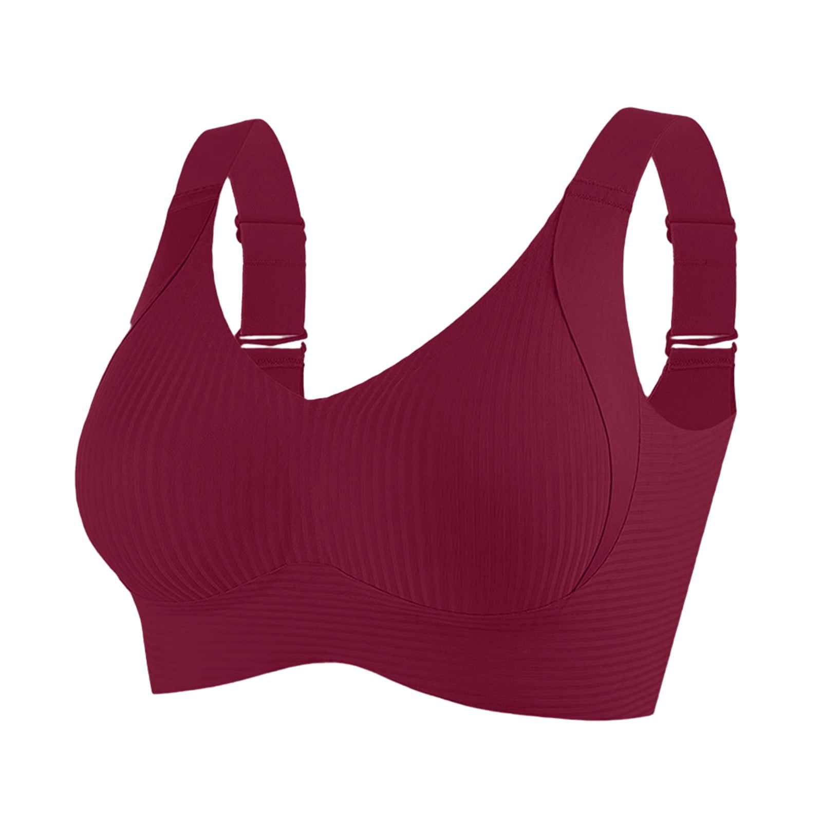 Bras for Women Smoothing Wireless Comfortable Sports For Ribbed lettes ...