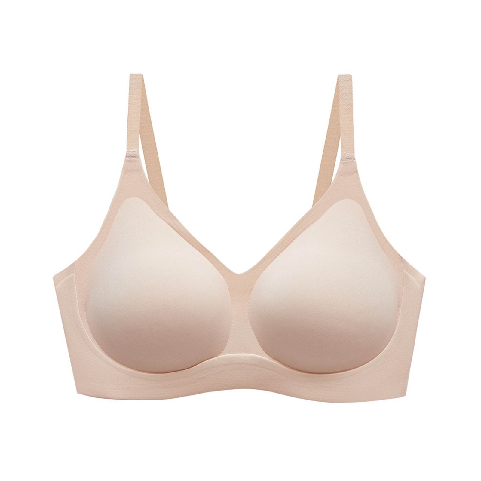 Bras for Women Solid Color Backless Wireless Seamless No Underwire Full ...