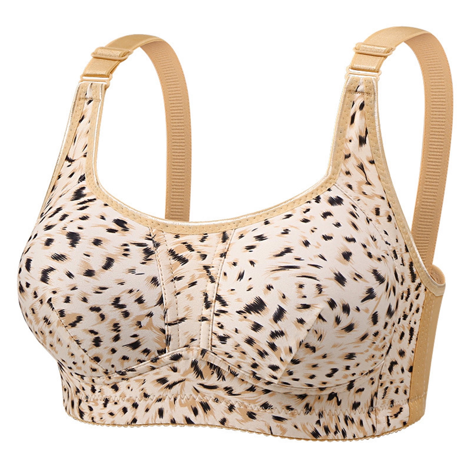 Bras for Women Solid Color Thin Style Ventilate Back Buckle Bra Without ...