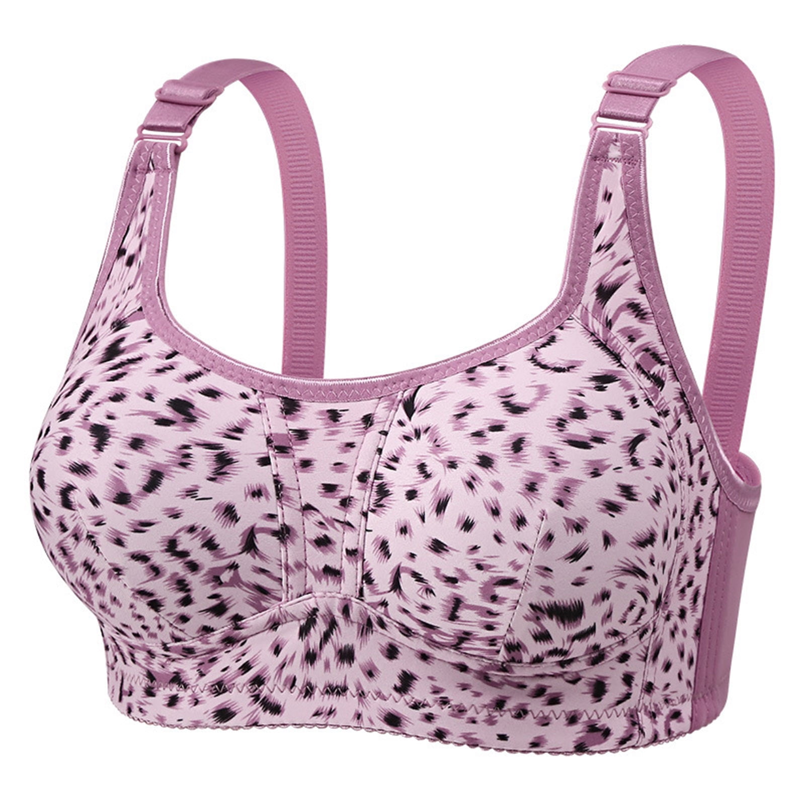 Bras for Women Solid Color Thin Style Ventilate Back Buckle Bra Without ...
