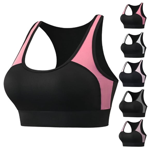 Bras for Women Sports Strong Support Large Size Back Padded Fitness ...