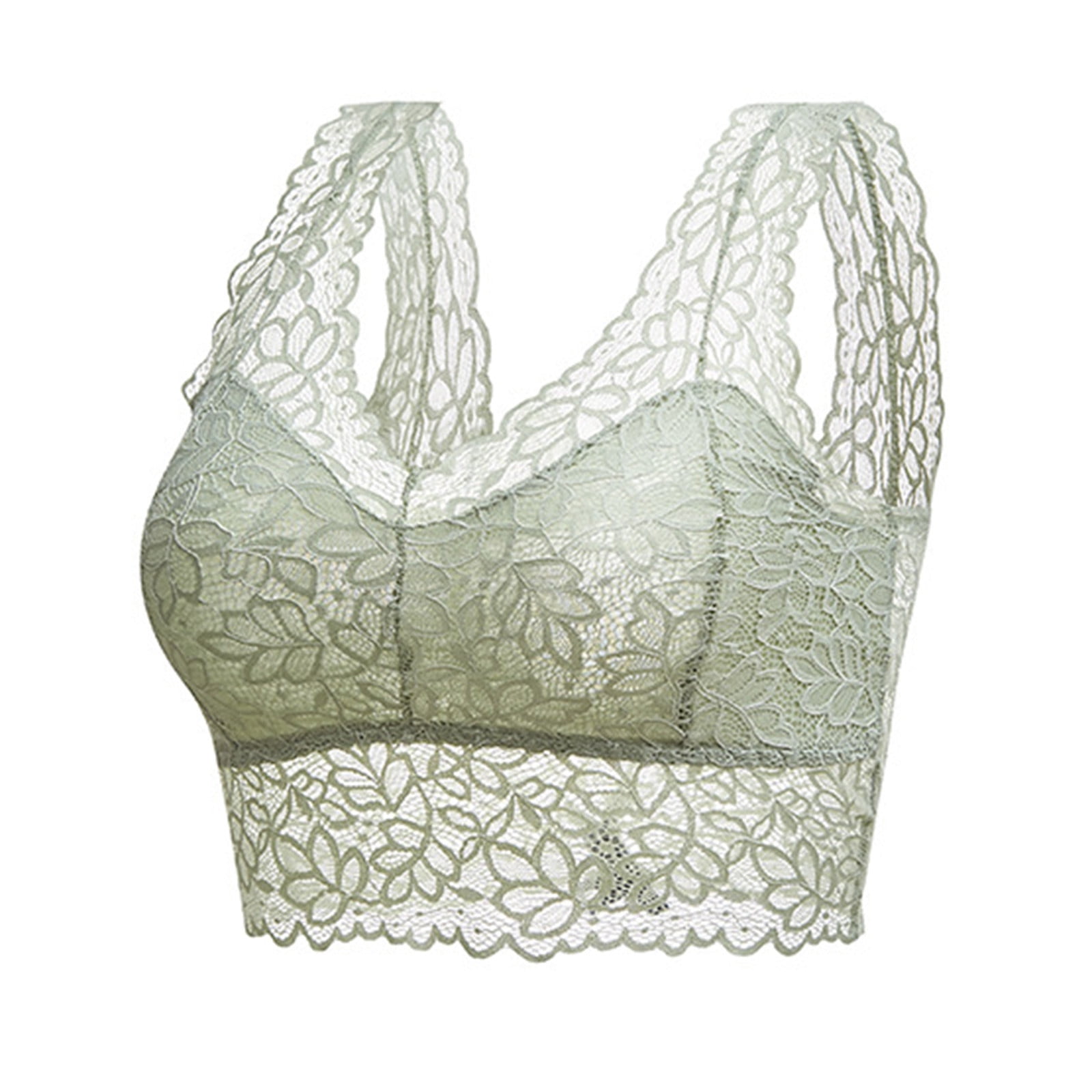 Bras for Women,Supportive Lace Underwire Free Bra Comfortable Everyday ...