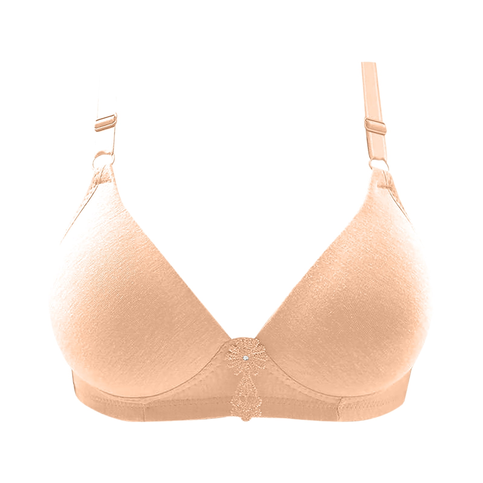 Bras for Women Supportive Wireless Push Up Bra Full Coverage No ...
