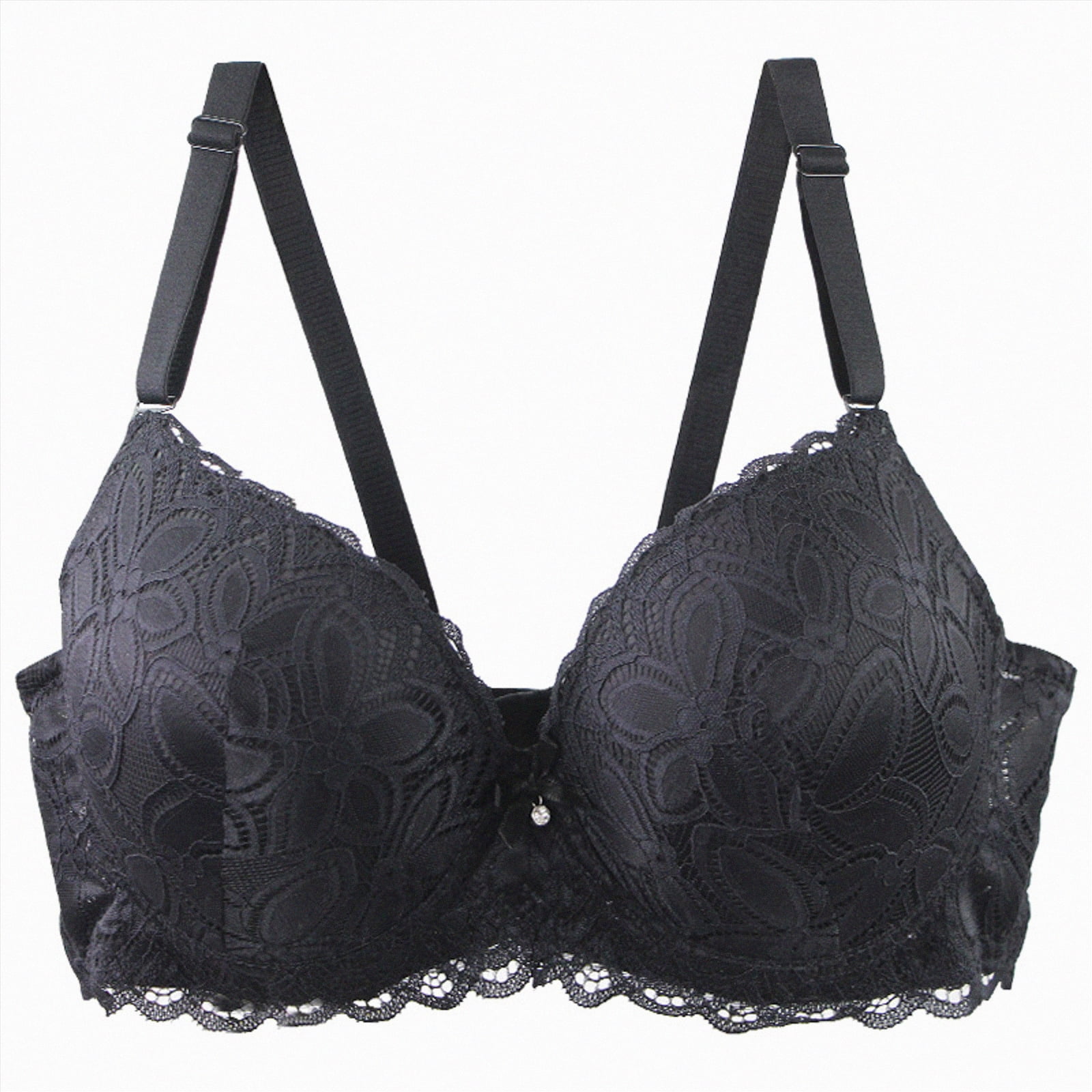 Bras for Women Supportive Wireless Push Up Bra Full Coverage No ...