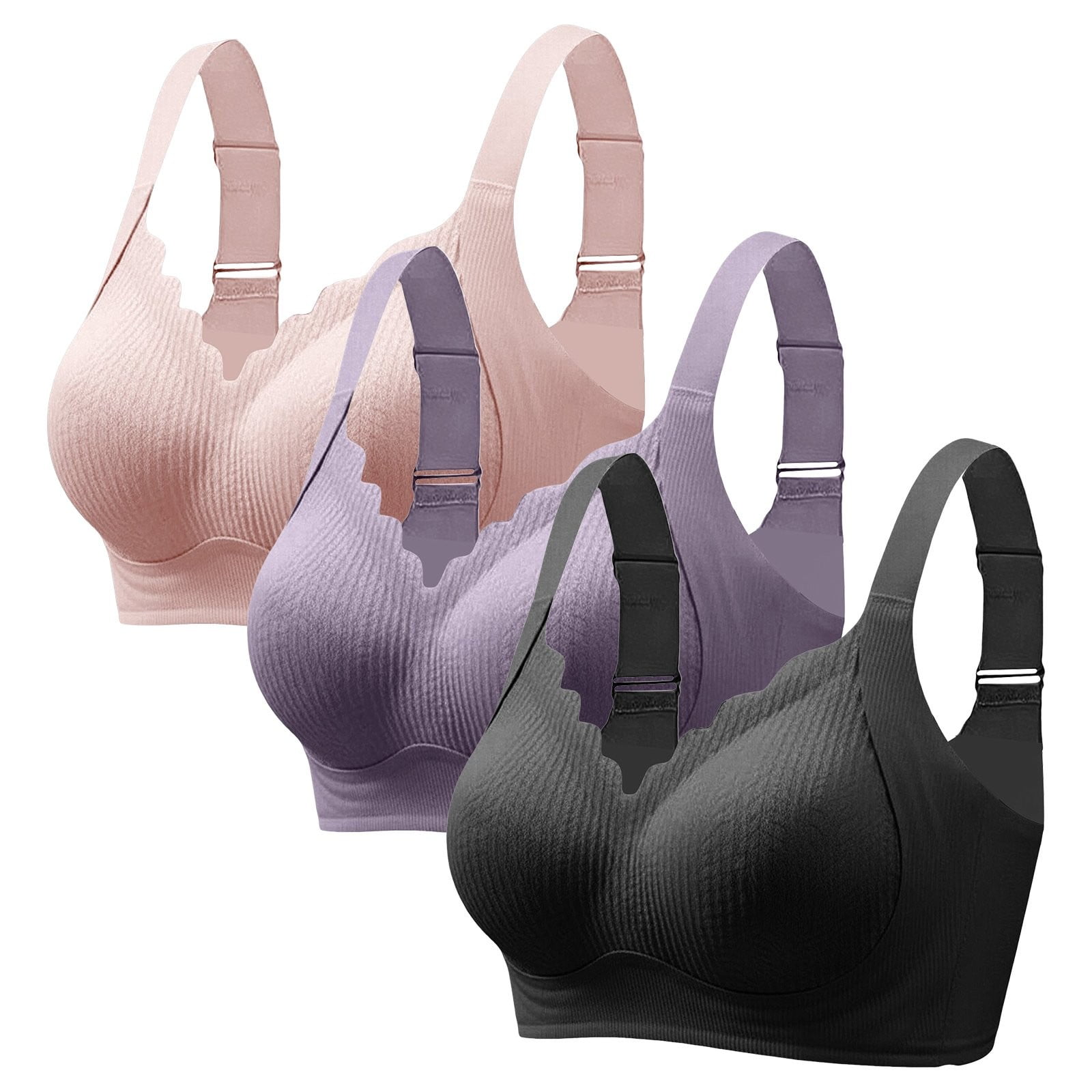 Bras for Women Watermelon Red Nylon,Spandex Plus Size No Underwire Top ...