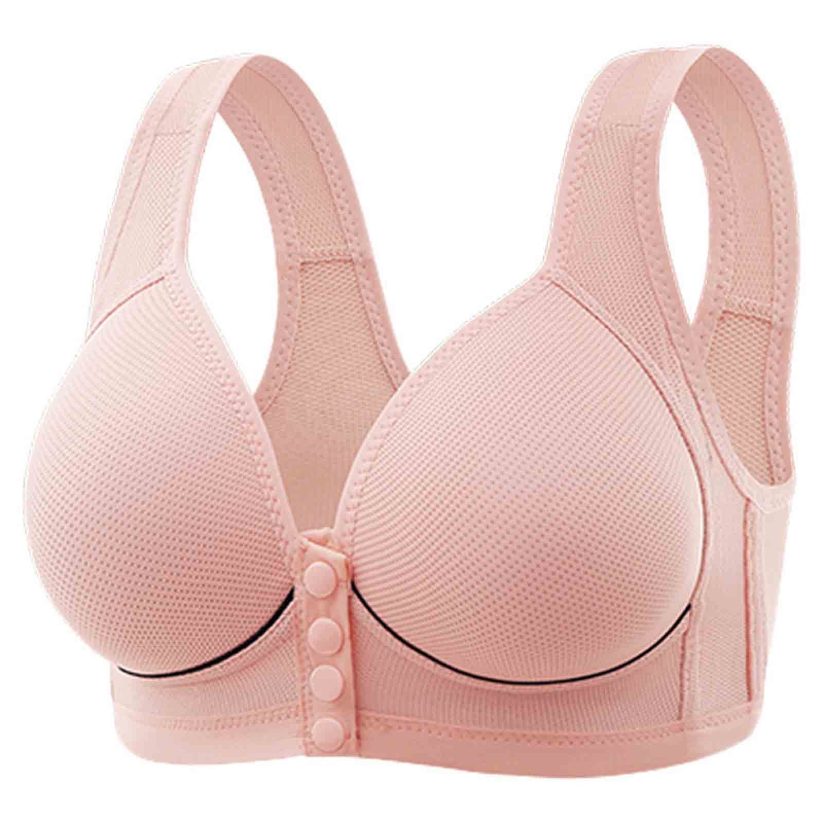 Bras for Women Wide Strap Comfort Bra Wireless Bralette Plus Size Push ...
