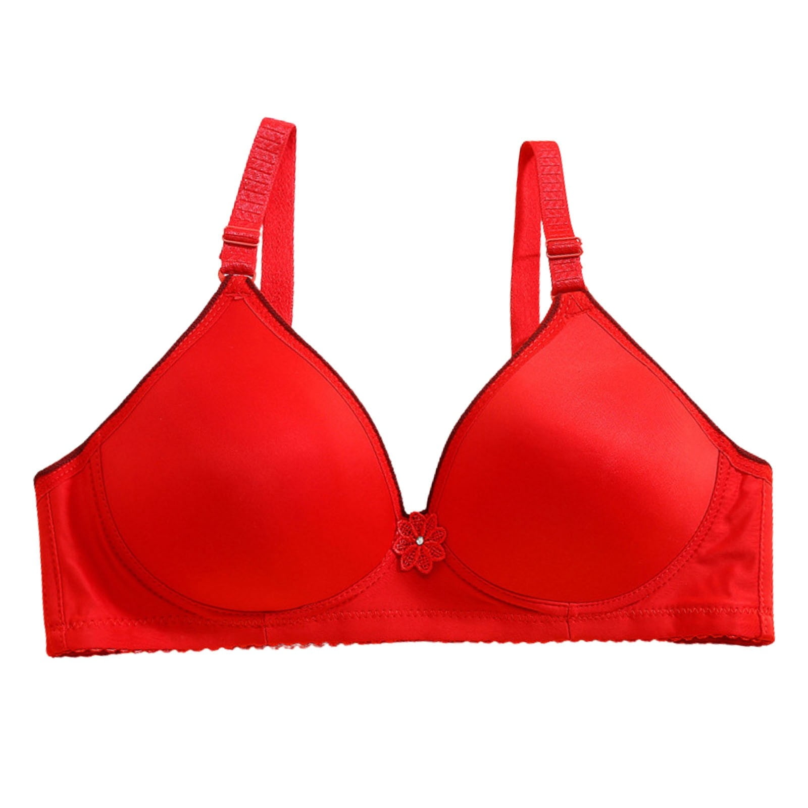 Bras for Women Wirefree Bra Plus Size Ultra-Thin Open Back Bra Zipper ...