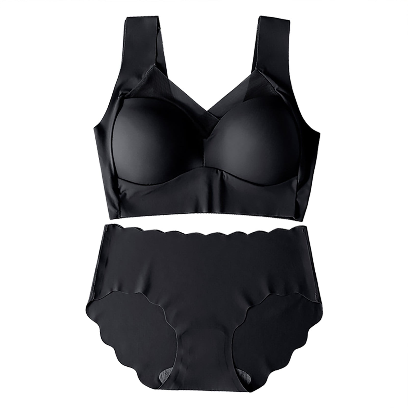 Bras for Women Wirefree Smoothing Available wireless And Panty Sets ...