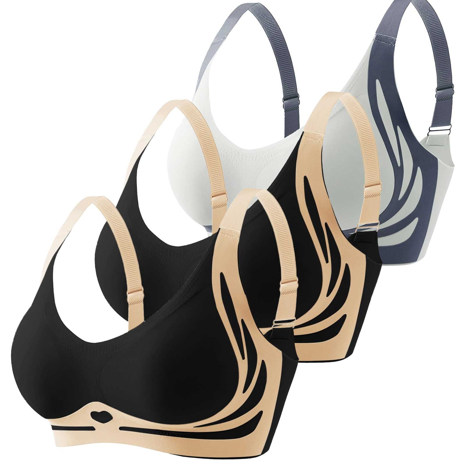 Bras for Women Wirefree Smoothing Available wireless Anti Sagging Full ...