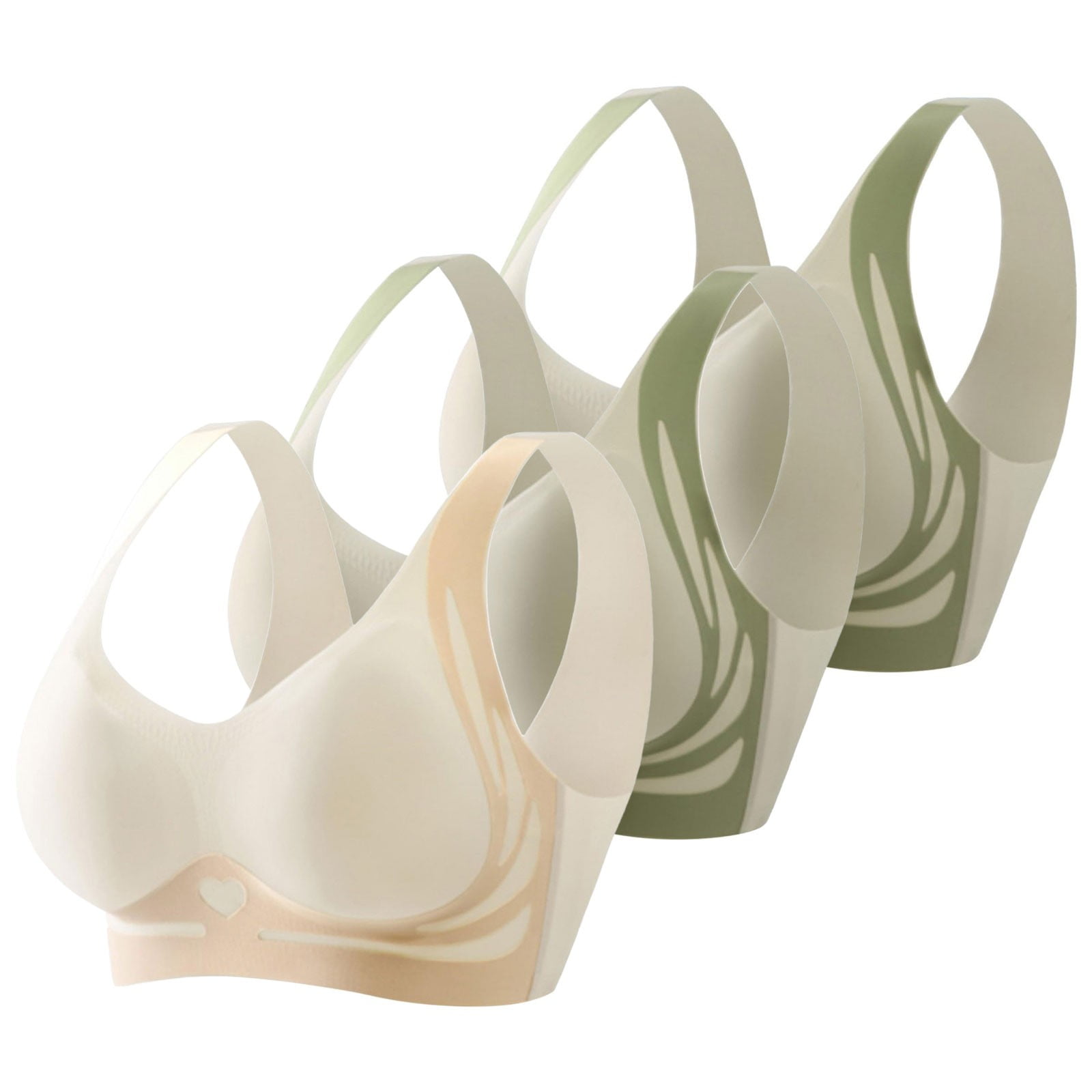 Bras for Women Wirefree Smoothing Available wireless Anti Sagging Full ...