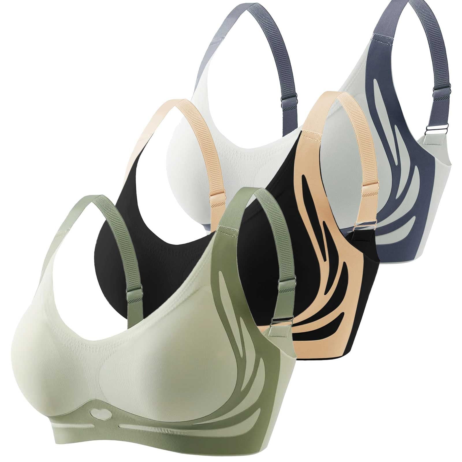 Bras for Women Wirefree Smoothing Available wireless Anti Sagging Full ...
