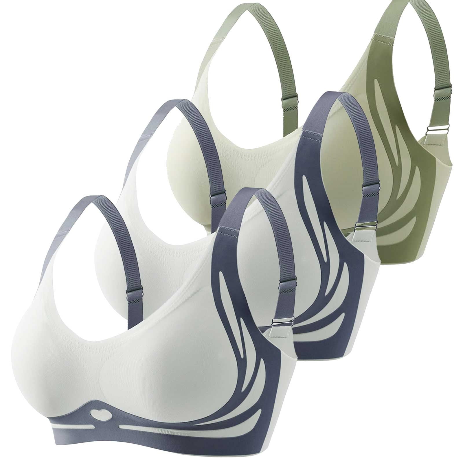 Bras for Women Wirefree Smoothing Available wireless Anti Sagging Full ...