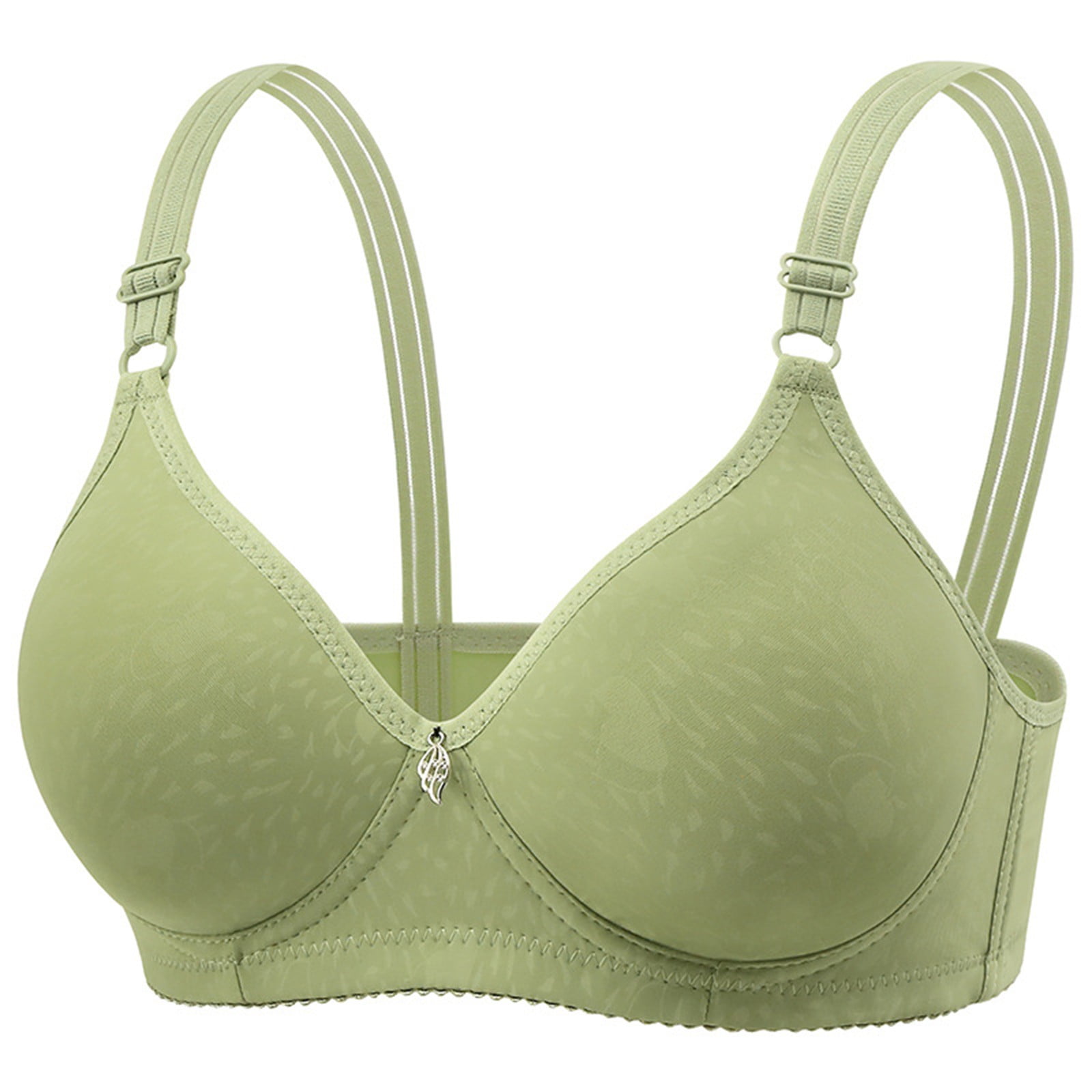 Bras for Women Wirefree Smoothing Available wireless Lace Back Button ...
