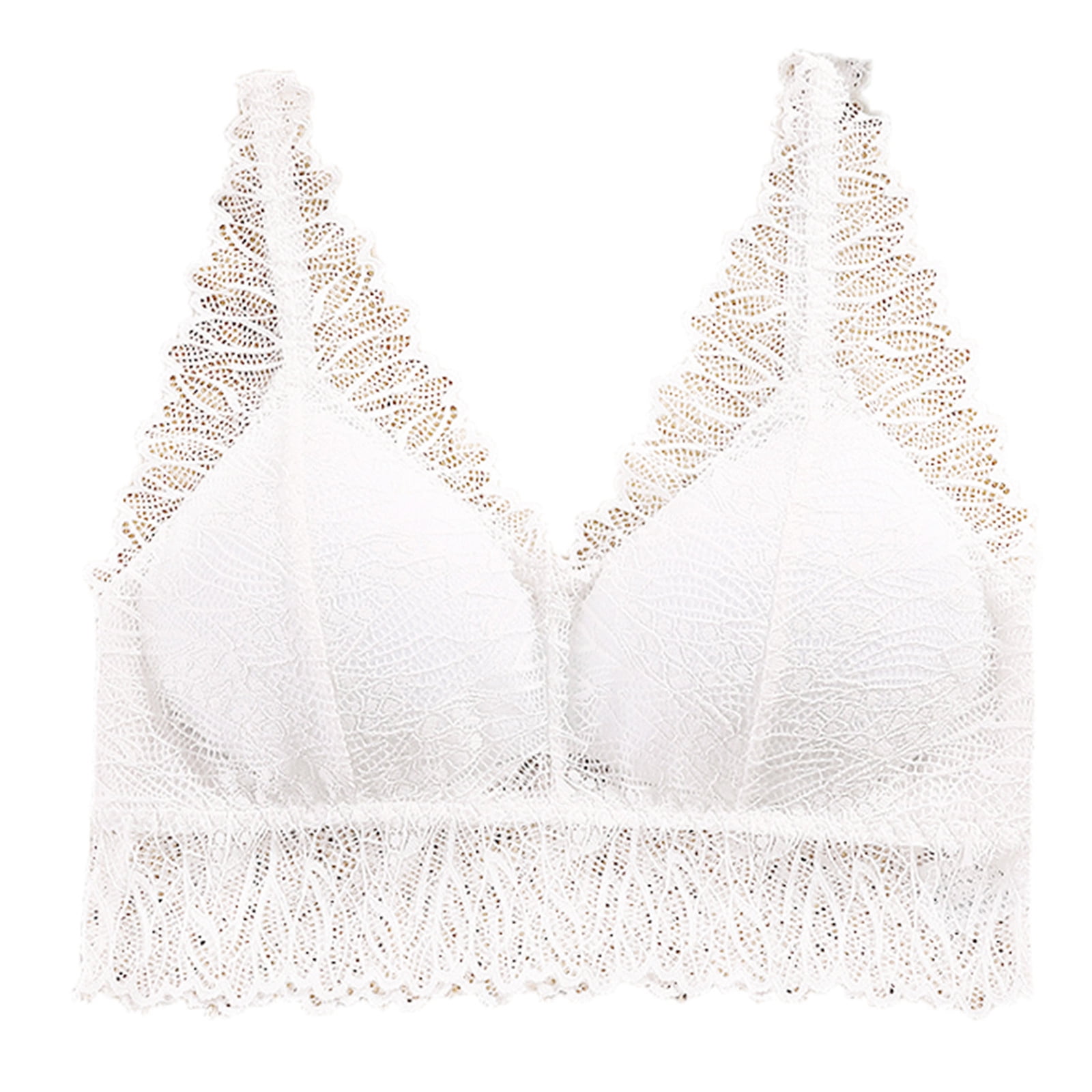 Bras for Women Wirefree Smoothing Available wireless Lace Chest Tube ...