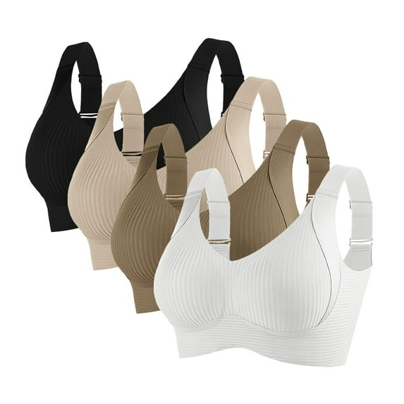 Bras for Women Wireless Comfortable Soft Bras for Full Coverage ...