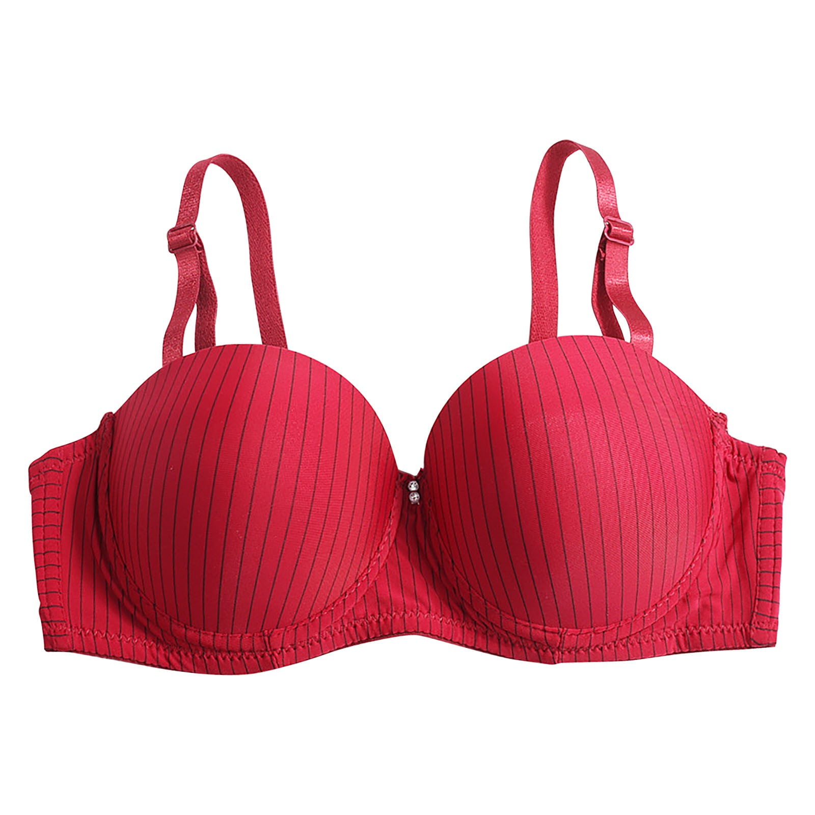 Bras for Women Wireless Full Coverage Comfort Soft Strip Printed ...