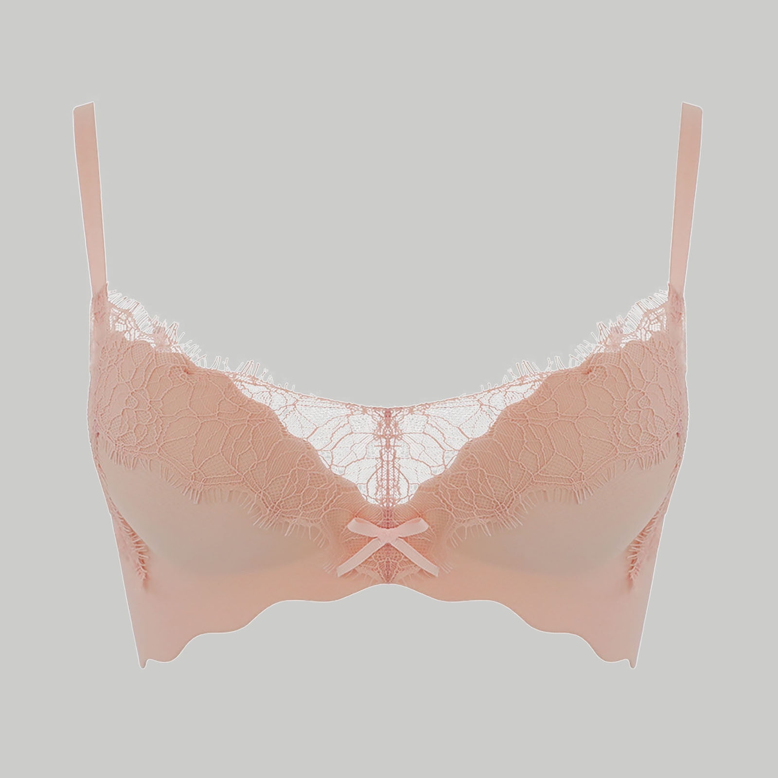 Bras for Women Wireless Push Up Bra Lace Bralettes Lift Everyday Bras V ...