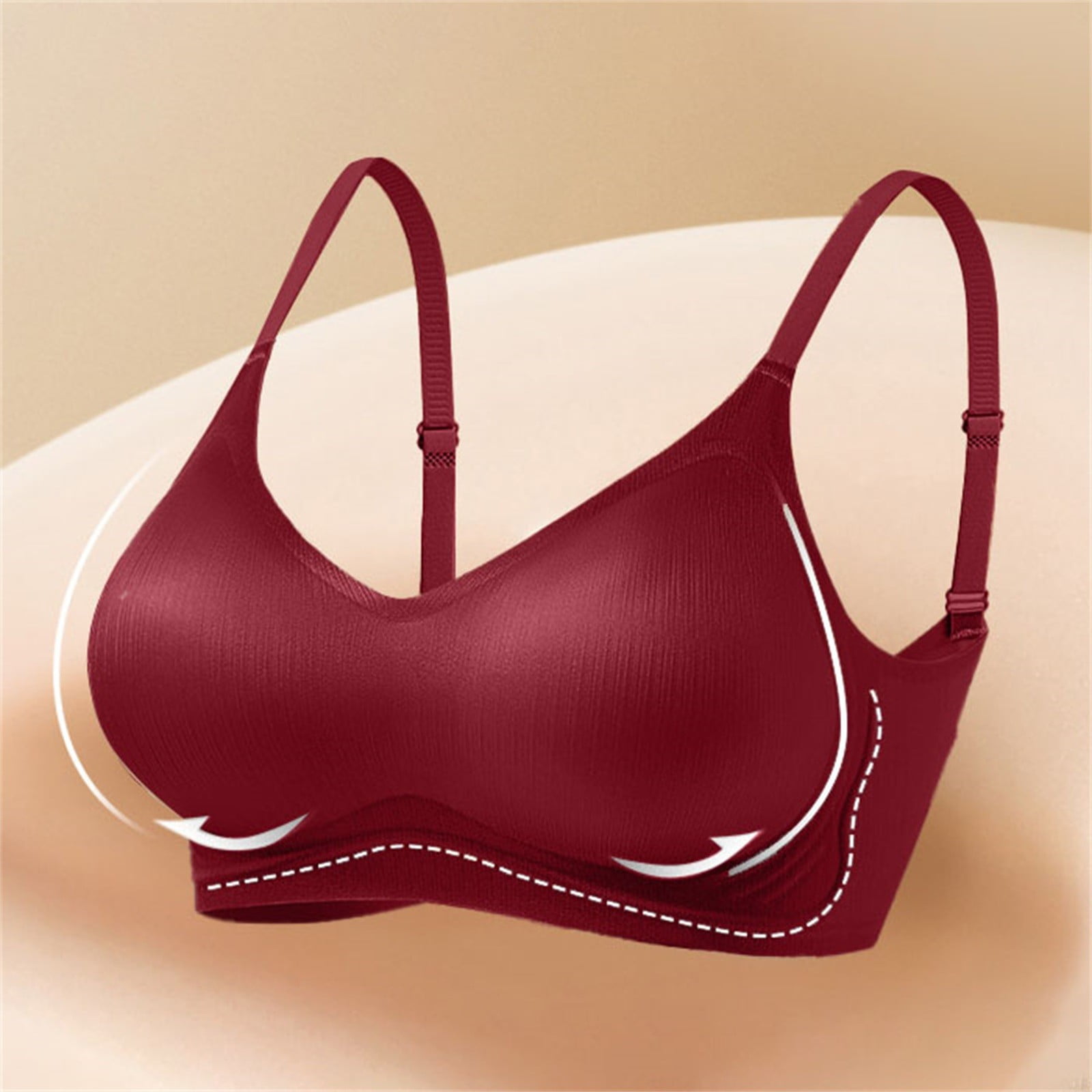 Bras for Women Wireless Supportive Full Coverage Correction Anti ...
