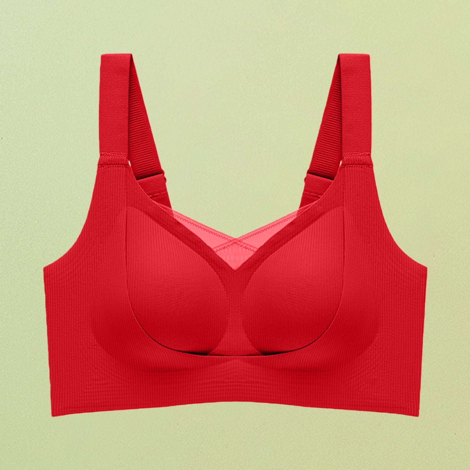 Bras for Women Wireless Supportive Full Coverage Correction Anti ...