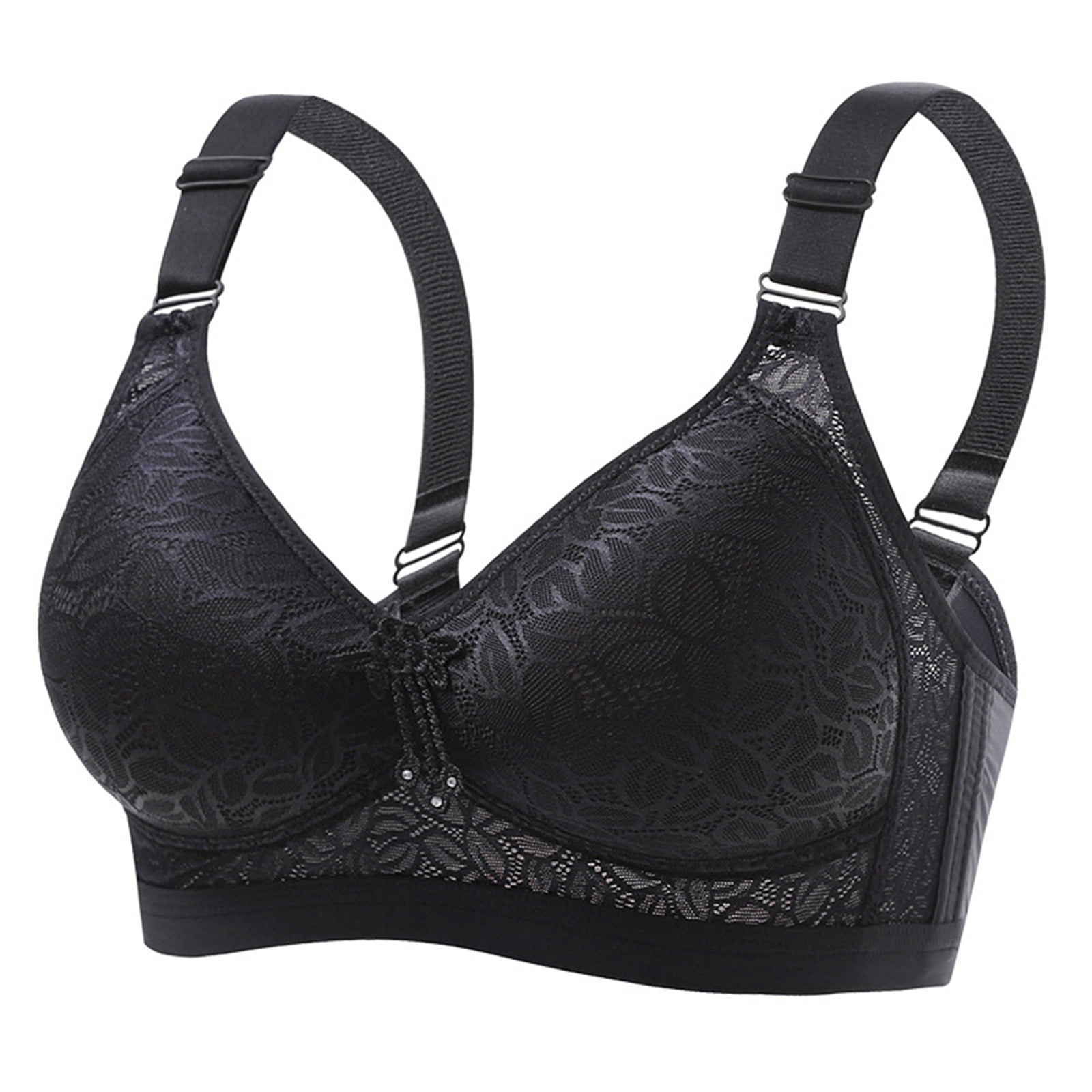 Bras for Women Women's Oversized Gathered Adjustable Bra Comfortable ...