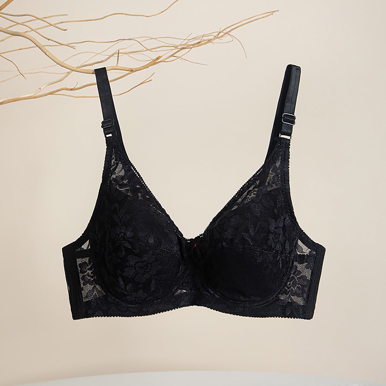 Bras for Women Women's Soft Steel Bra Summer Lace Thin Breathable ...