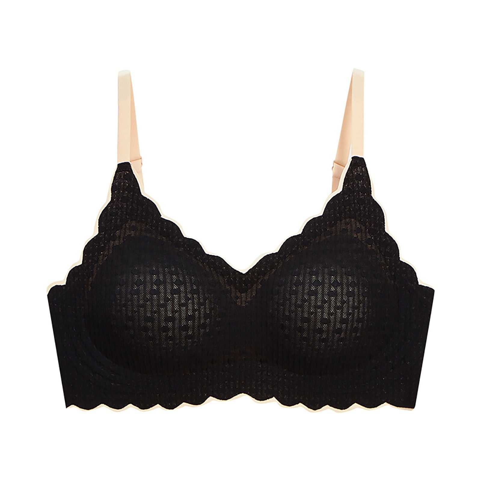 Bras for Women's Lace Edge Without Steel Ring Movement Seamless ...
