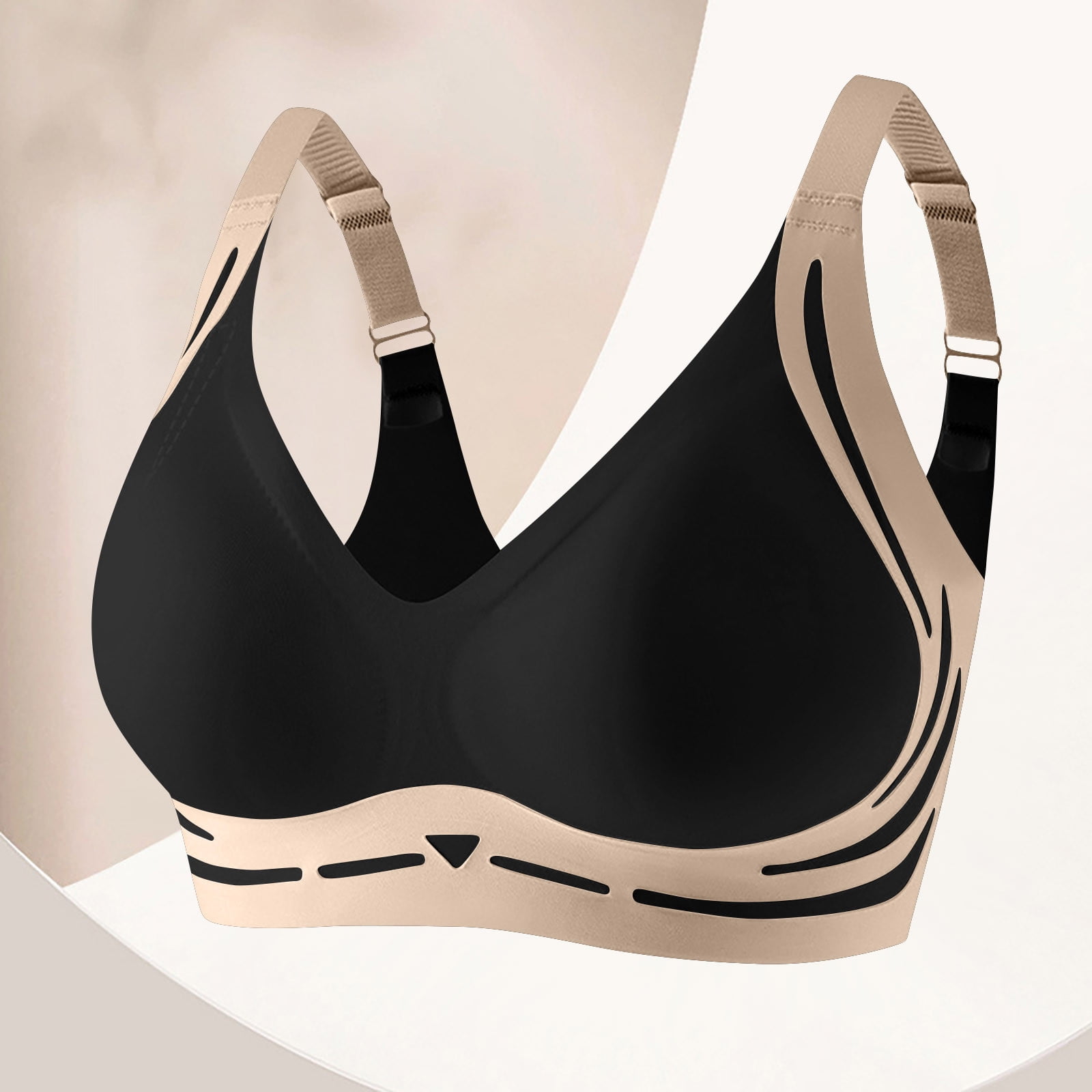 Bras underwear Womens Full Coverage Padded Bra Wireless Bras Seamless ...