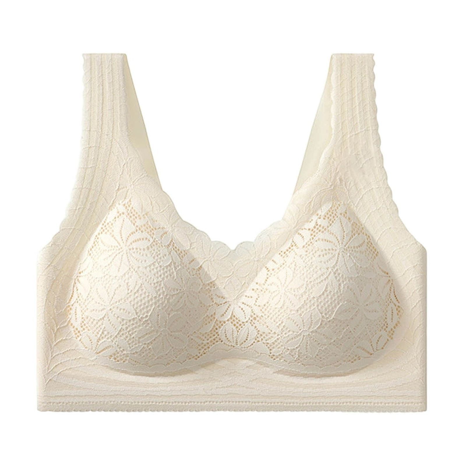Bras underwear Womens Full Coverage Padded Bra Wireless Bras Seamless ...