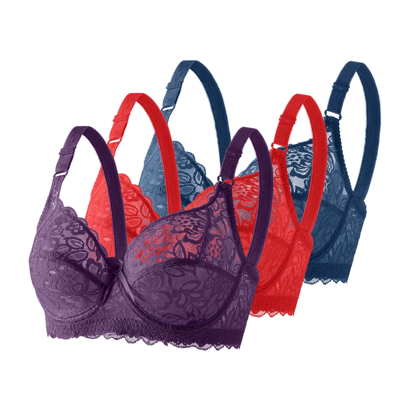 Bras underwear Womens Full Coverage Seamless Bras Wireless Comfortable ...