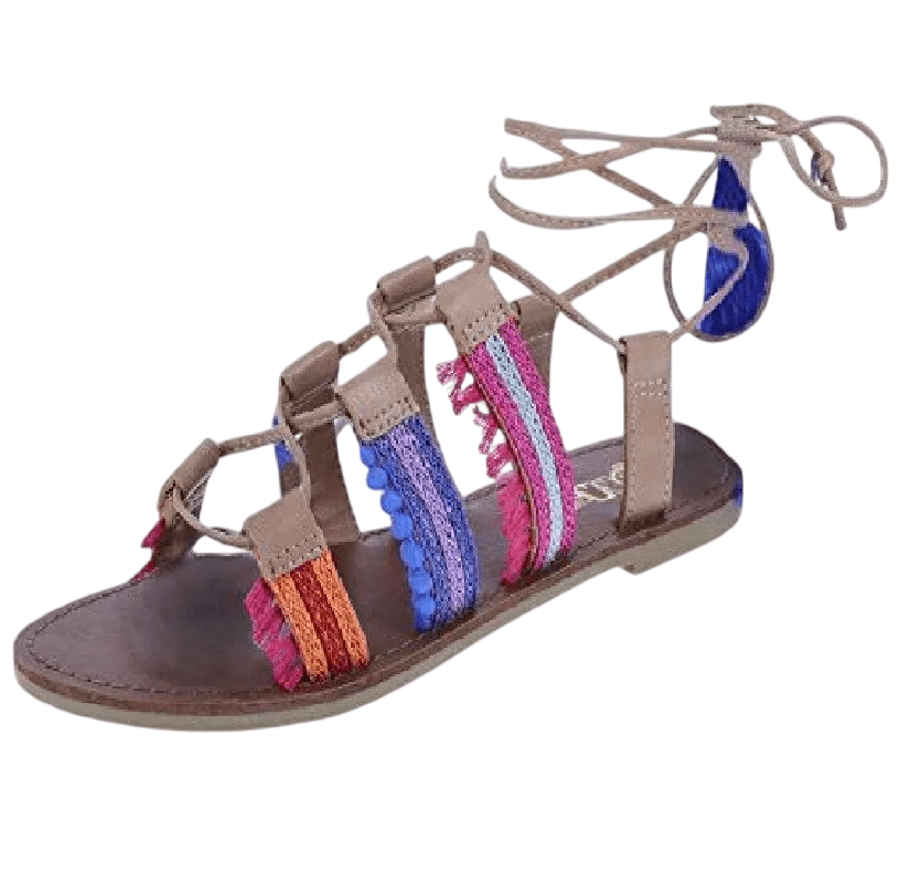 Brash Women's Rio Leg Wrap Flat Sandal Size 9 - Walmart.com