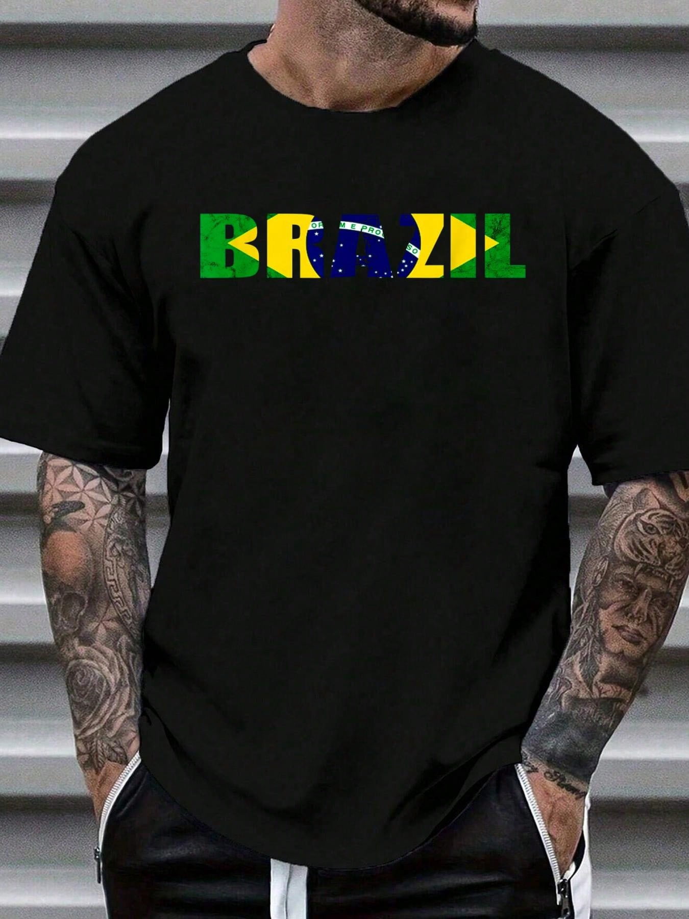 Brasil Brazilian Pride Brazilian Flag Brazil Brazilian Roots T-Shirt ...