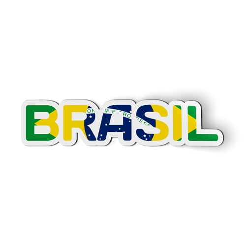 Brasil Flag Brazil Country Letters - 5" Magnet for Car Locker ...