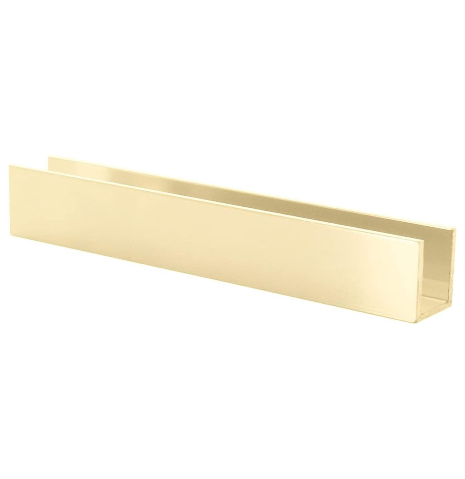 Brass 1/2" Fixed Panel Shower Door Deep-U Channel - 95 in long ...