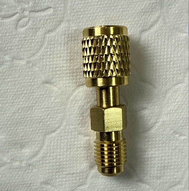 Brass 1/4" Female to 1/4" Male Reverse Thread Adapter | SAE Heavy Duty ...